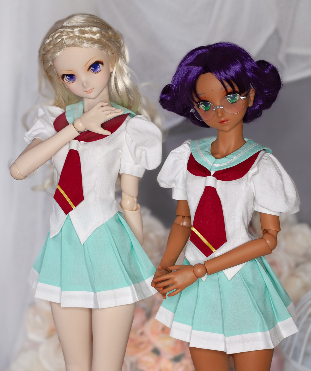 Sewing Pattern for Ohtori Academy Uniform, Dollfie Dream M Size ...